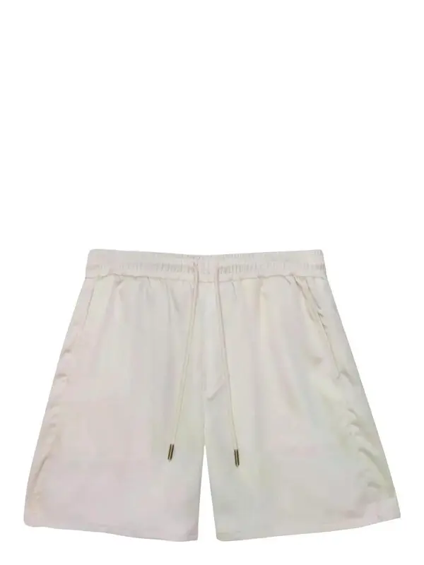 HONOR THE GIFT Satin-finish Drawcord Shorts - Neutrals