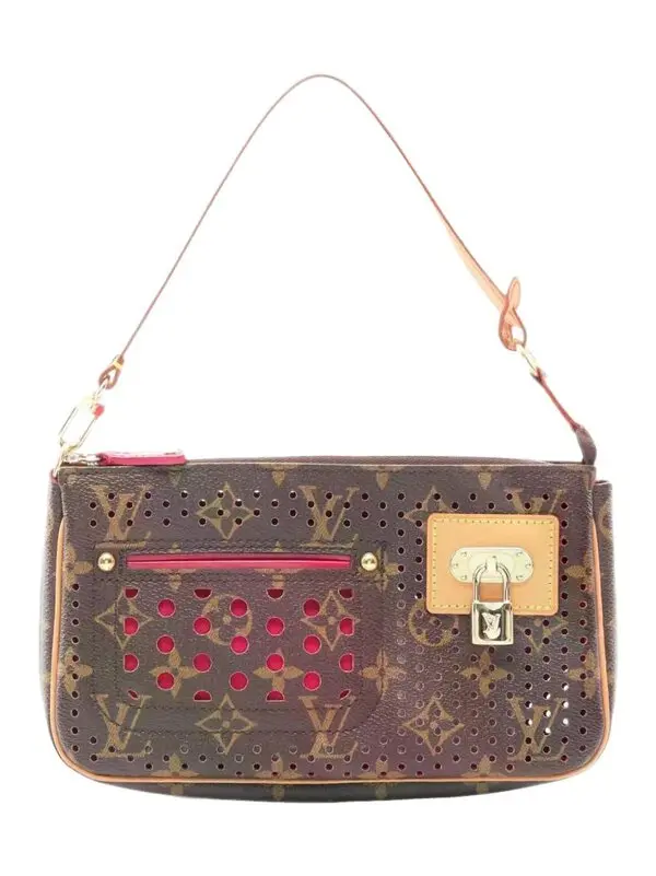 LOUIS VUITTON Monogram Perforated Pochette Accessories - Brown