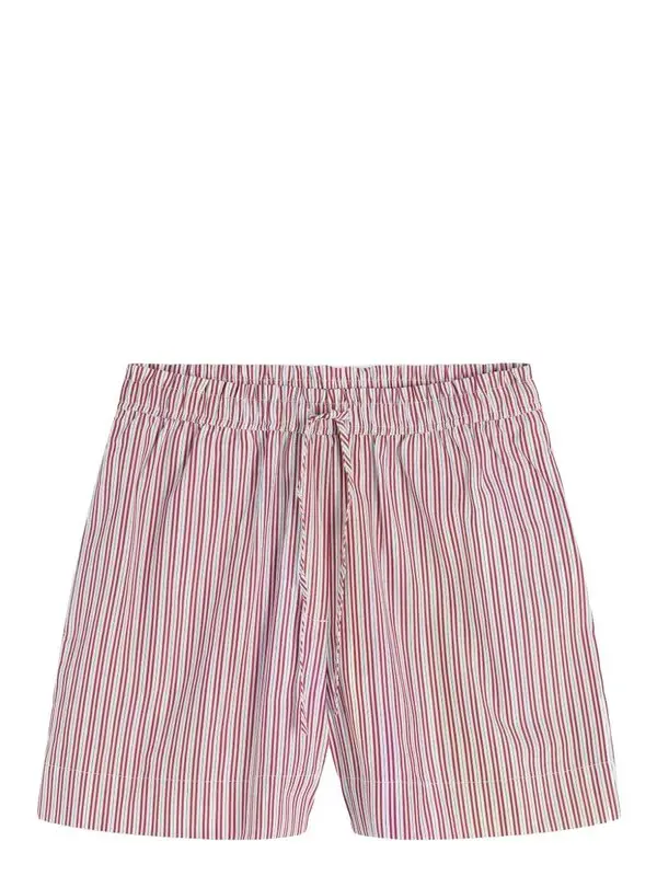 Tommy Hilfiger Vertical Stripe Drawstring Shorts - Red