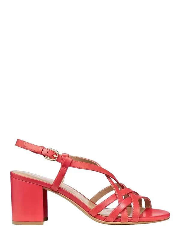 Geox Virnilisa Strappy Block-heel Sandals - Red