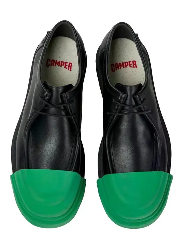 Camper Junction Contrast Toe Lace-up Shoes - Black