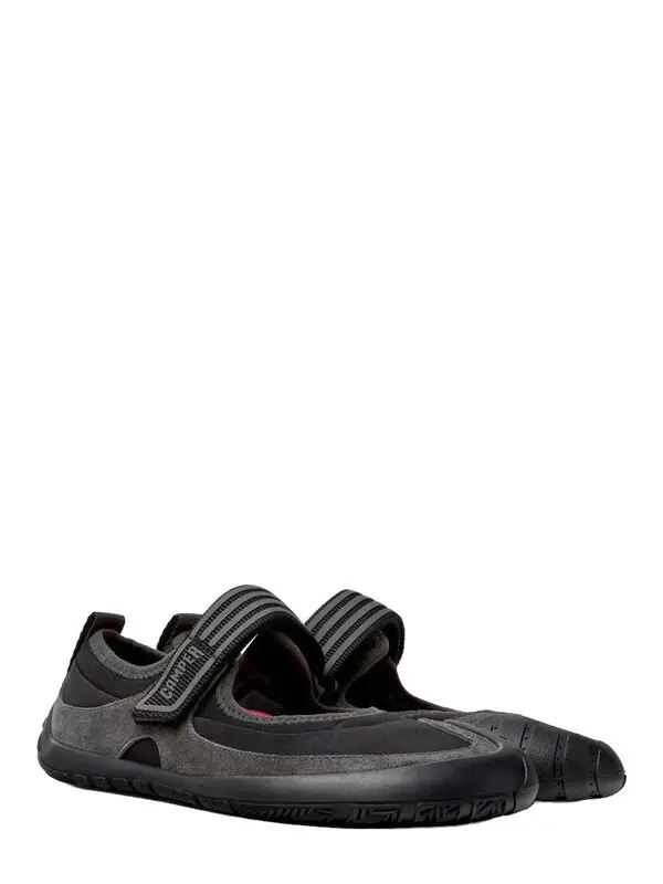 Camper Peu Path Touch-strap Ballet Flats - Black
