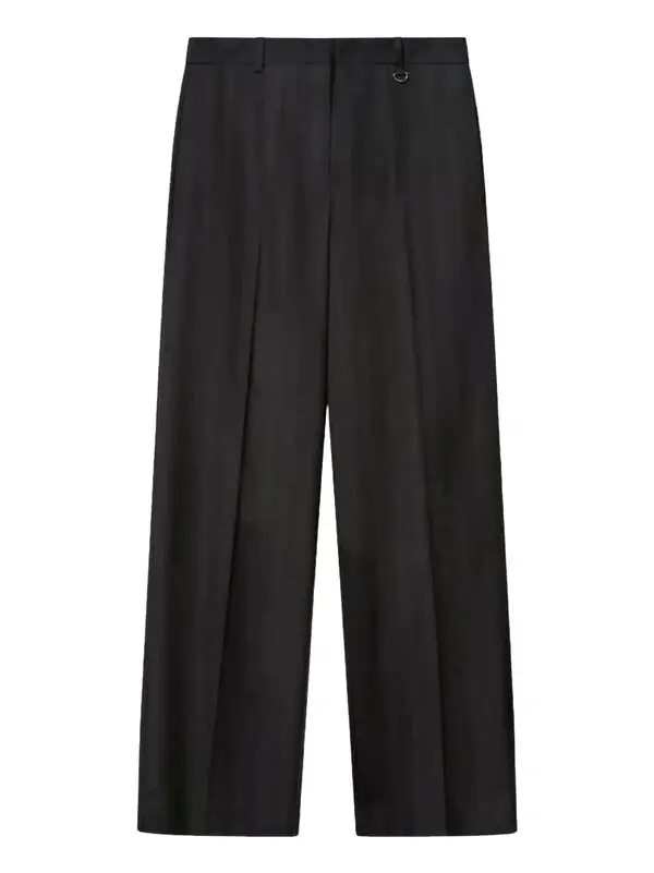 Isabel Marant Étoile Noanda Plaid Virgin Wool Trousers - Grey
