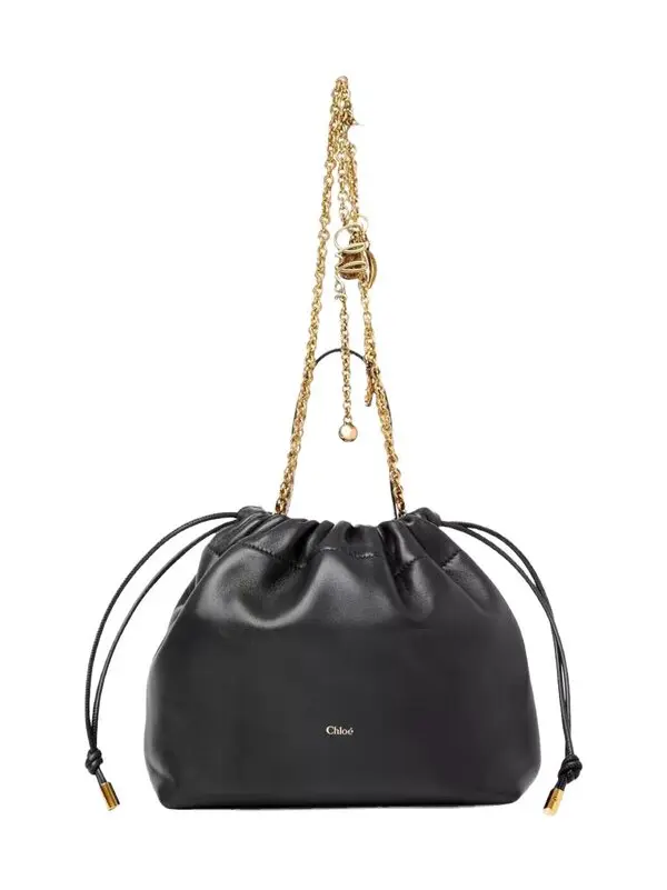 Chloé Small Icons Chain-link Bucket Bag - Black