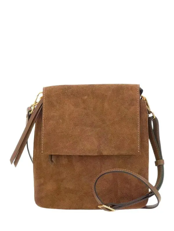 GIANNI CHIARINI Suede Shoulder Bag - Brown