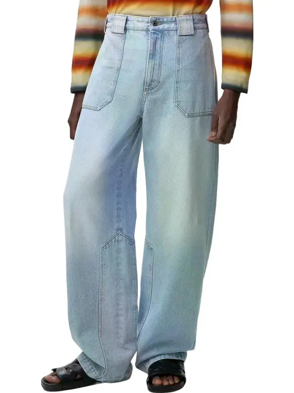 Loewe Panelled Jeans - Blue