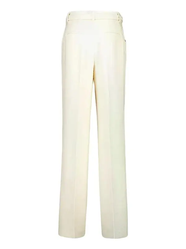 Gabriela Hearst Norman Belted Tailored Trousers - Neutrals