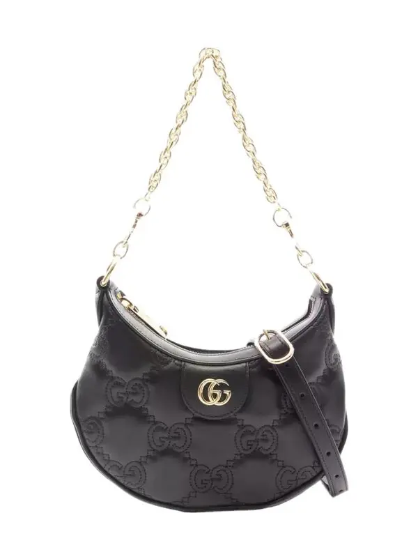 Gucci Gg Matelassé Shoulder Bag - Black