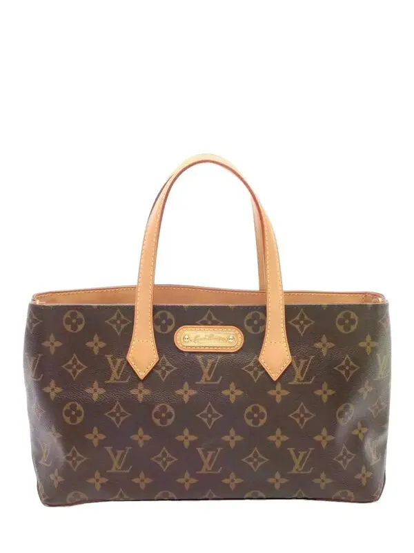 LOUIS VUITTON Wilshire Pm Monogram Tote Bag - Brown