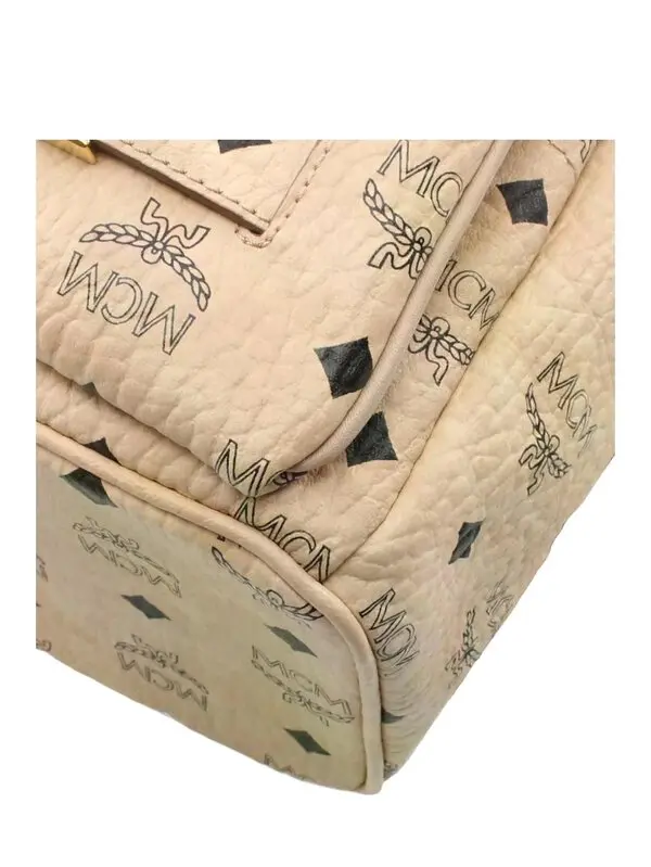 Mcm Visetos Monogram Backpack - Neutrals