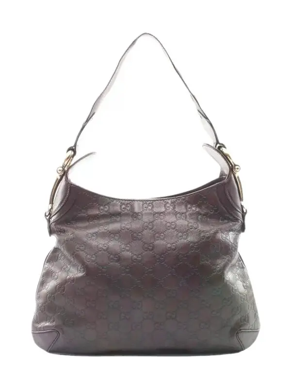 Gucci Horsebit Shoulder Bag - Brown