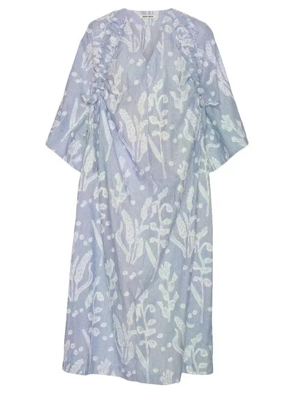 Henrik Vibskov Floral Fil-coupé Dress - Blue