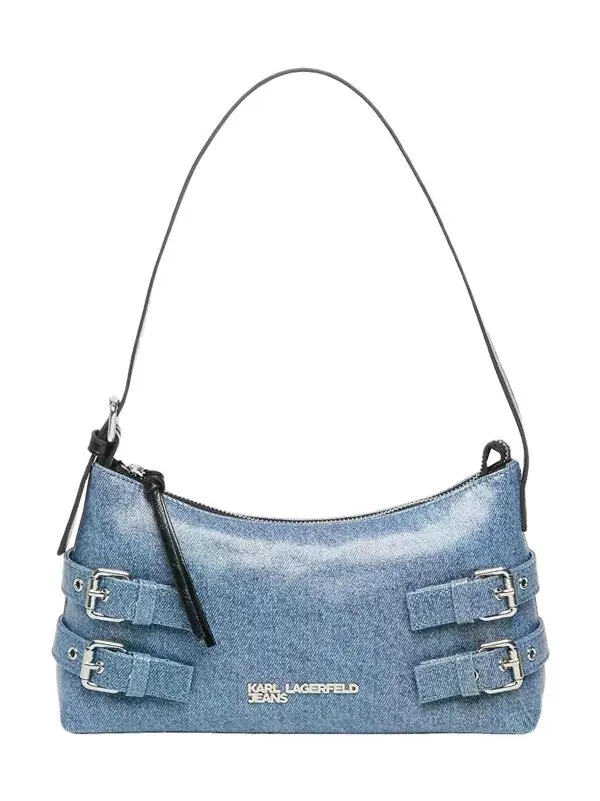 Karl Lagerfeld Buckle Detail Shoulder Bag - Blue