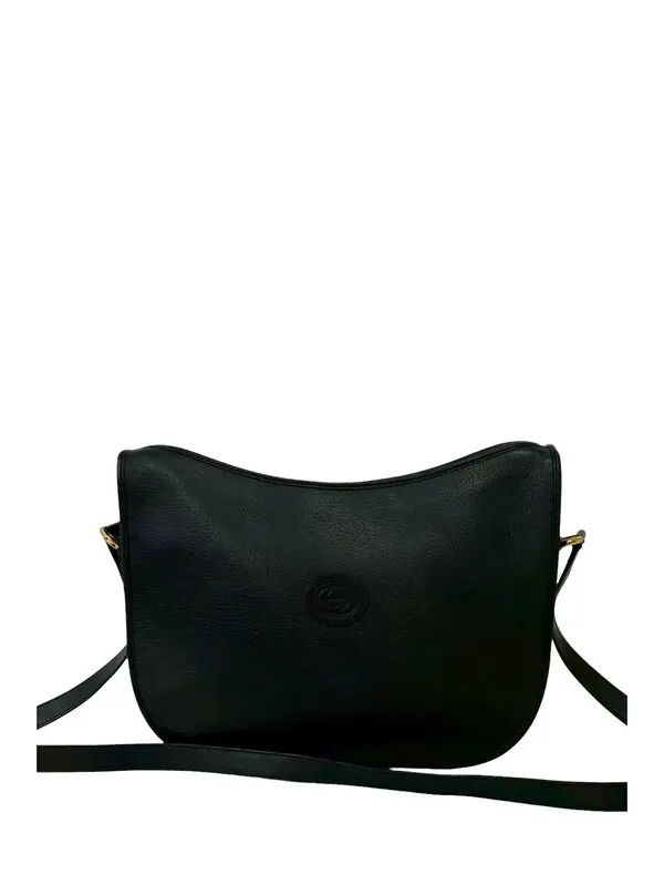 Gucci 20th Century Calfskin Interlocking G Crossbody Bag - Black