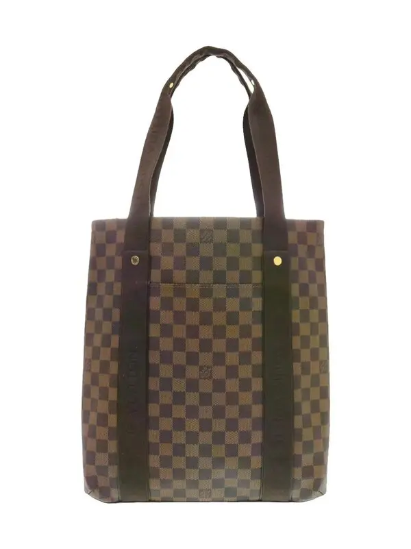 LOUIS VUITTON Damier Ebene Canvas Cabas Beaubourg Tote Bag - Brown