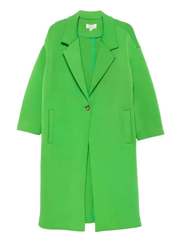 PSOPHIA Single-breasted Coat - Green