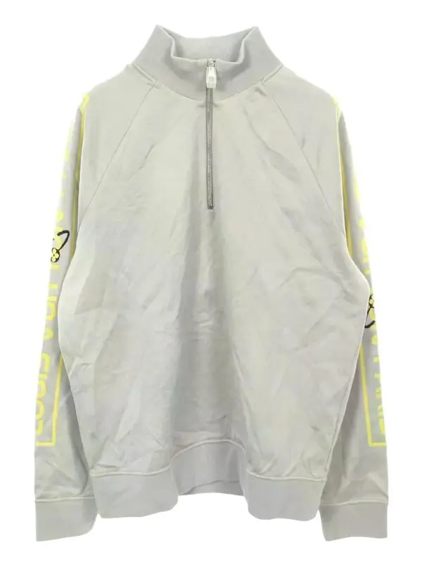 LOUIS VUITTON Arm Logo Half-zip Sweater - Grey