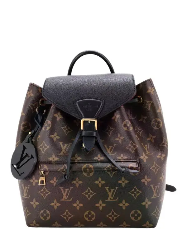 LOUIS VUITTON Montsouris Nm Monogram Canvas Pm Backpack - Black
