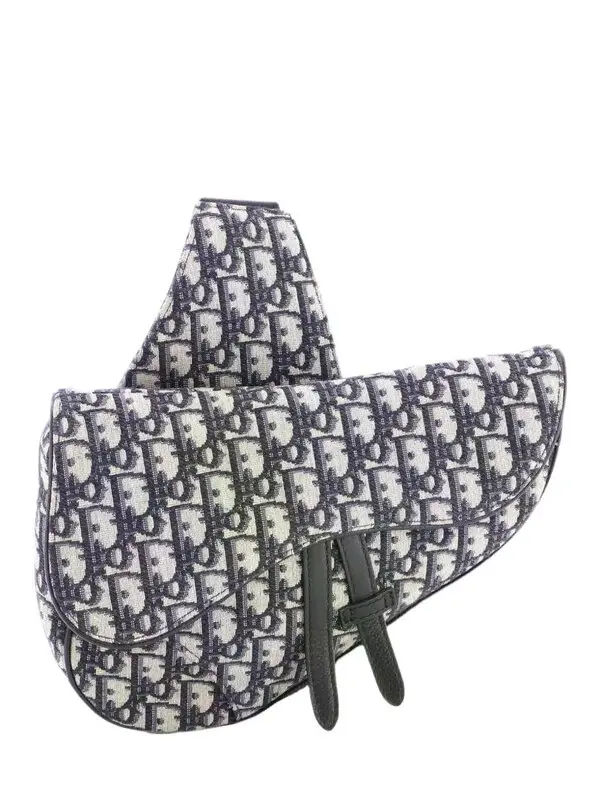 Dior Saddle Oblique Canvas Crossbody Bag - Blue