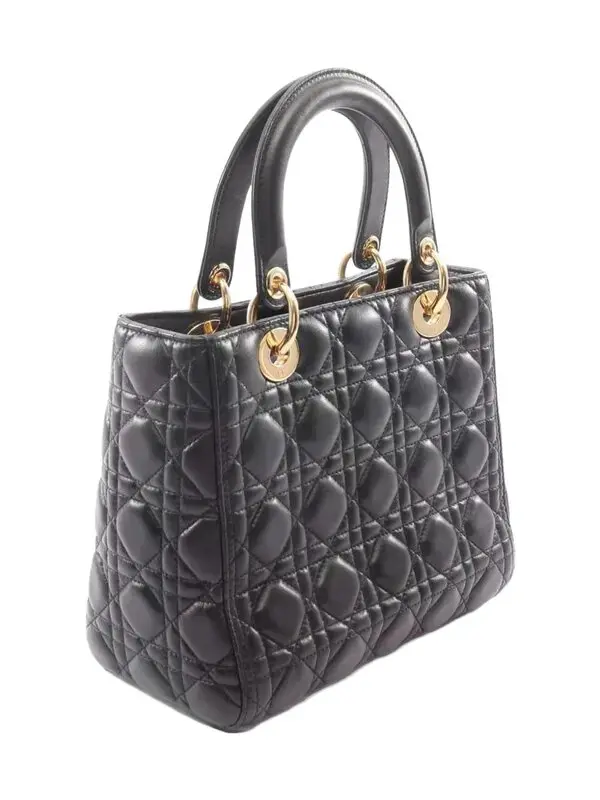 Dior Lady Cannage Handbag - Black