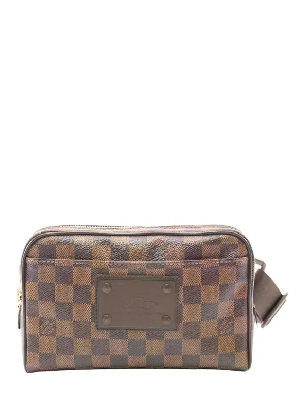 LOUIS VUITTON Damier Ebene Brooklyn Belt Bag - Brown