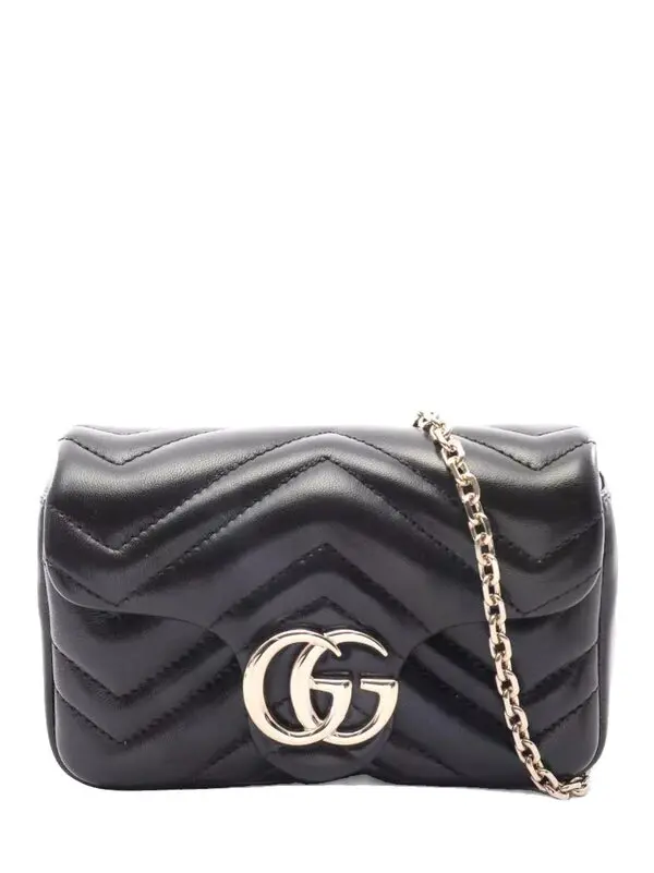 Gucci Matelassé Shoulder Bag - Black