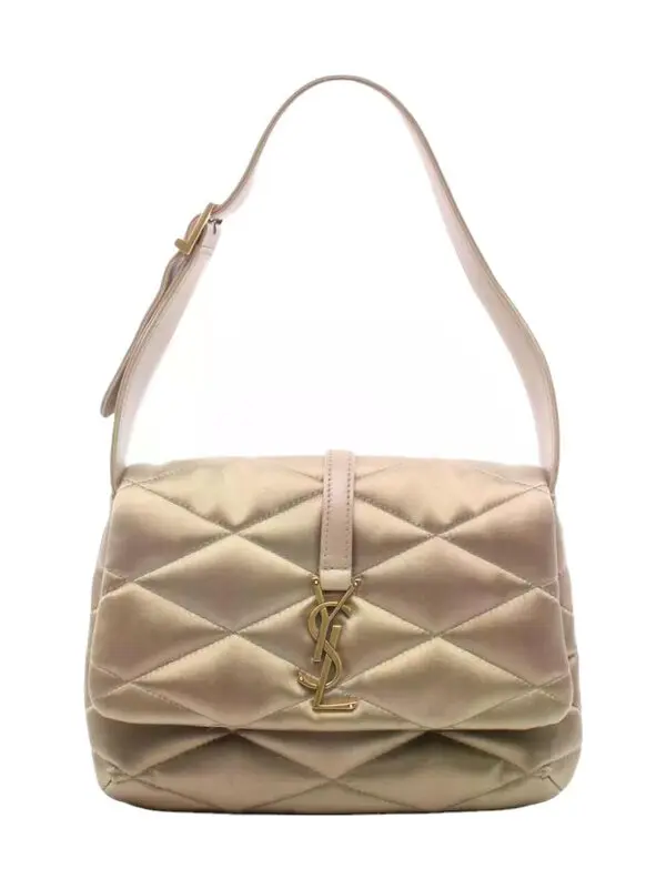 Saint Laurent Le 57 Quilted Leather Shoulder Bag - Neutrals