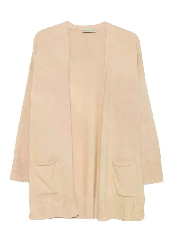 SERGIO MORETTI FIRENZE Open-front Cardigan - Neutrals