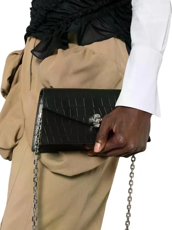 Alexander McQueen Skull Shoulder Bag - Black