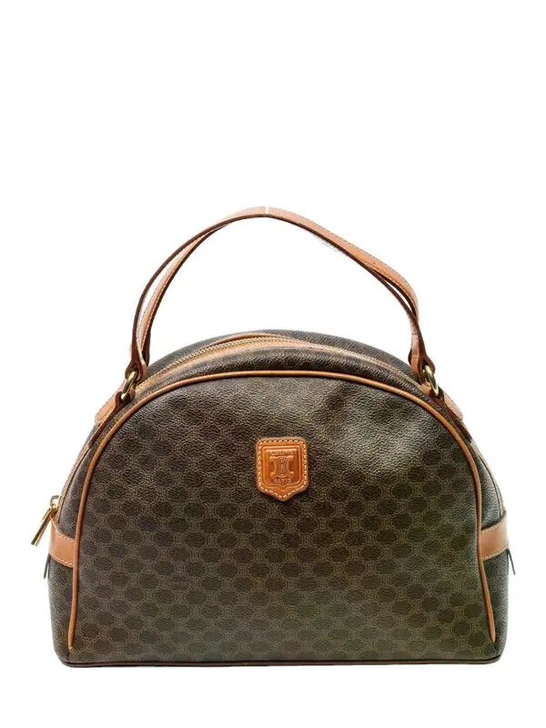 Celine Macadam Dome Bowler Handbag - Brown