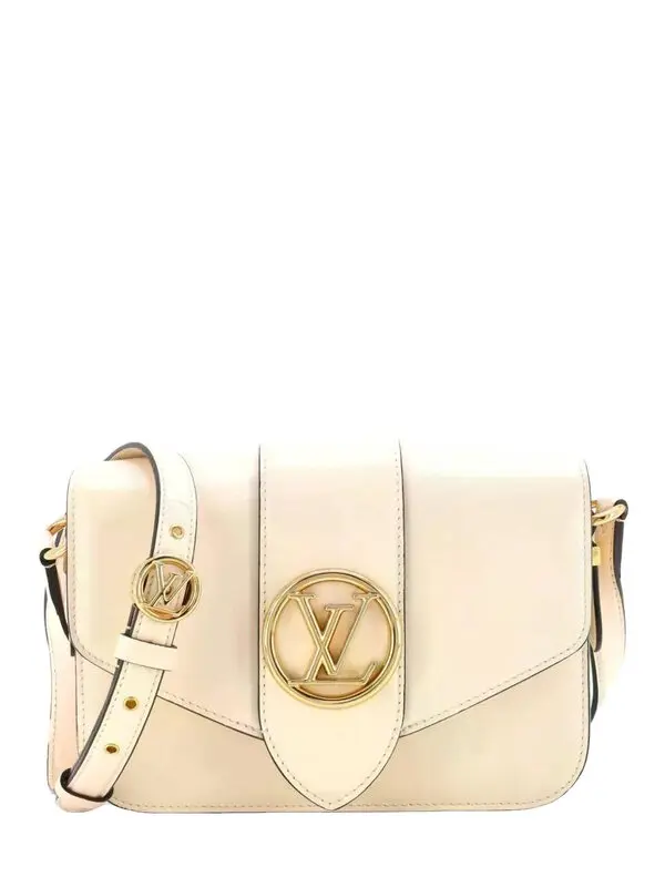 LOUIS VUITTON Pont 9 Bag In Leather - Neutrals