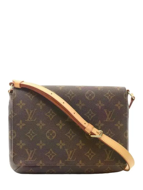 LOUIS VUITTON Monogram Musette Tango Shoulder Bag - Brown