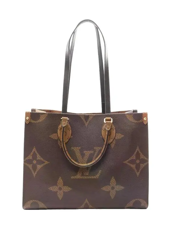 LOUIS VUITTON Monogram Canvas On-the-go Mm Tote Bag - Brown