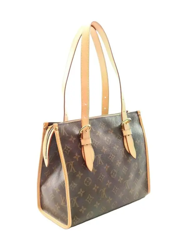 LOUIS VUITTON 2009 Popincourt Monogram Tote Bag - Brown