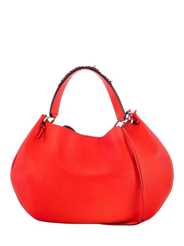 Loewe Fortune Open Leather Hobo Bag - Red
