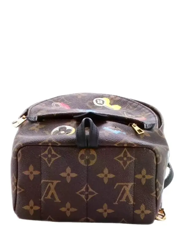 LOUIS VUITTON Palm Springs Limited Edition Love Lock Monogram Canvas Mini Backpack - Brown
