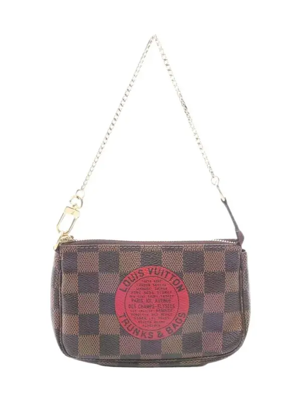 LOUIS VUITTON Damier Ebene Shoulder Bag - Brown