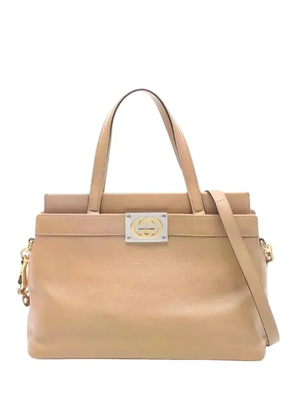 Gucci Interlocking G Tote Bag - Neutrals
