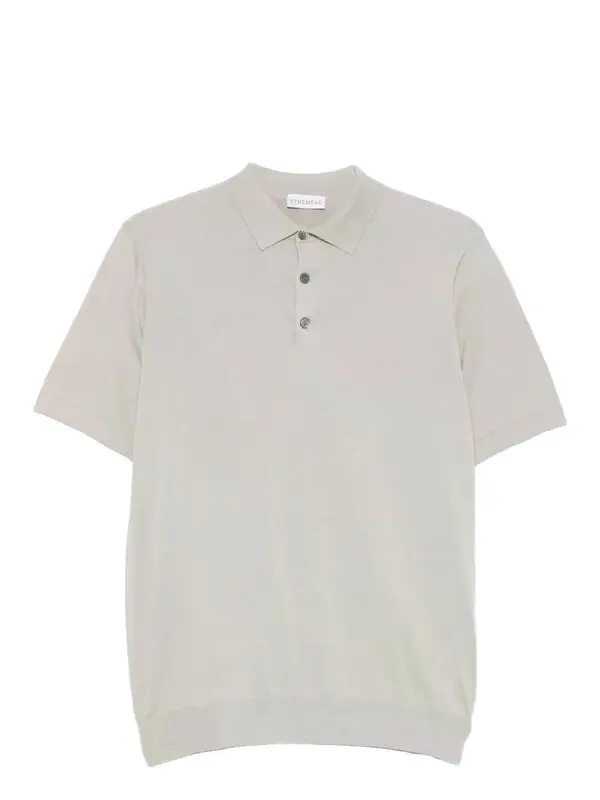 ÉPHÉMÈRE Short-sleeve Polo Shirt - Grey