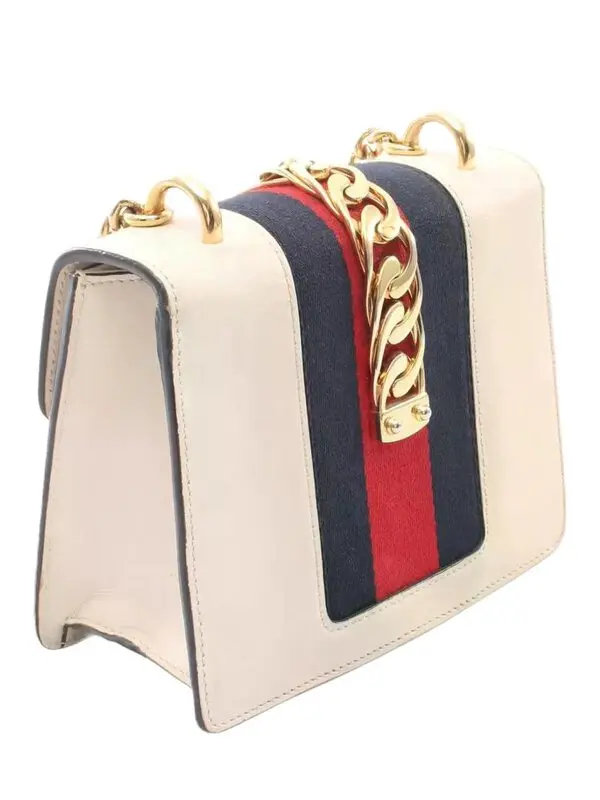 Gucci Sylvie Web Chain Shoulder Bag - Neutrals