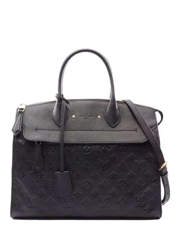 LOUIS VUITTON Pont Neuf Monogram Empreinte Tote Bag - Black