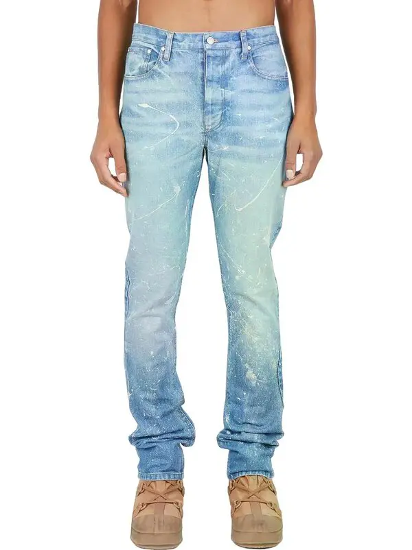BSTROY Paint-splatter Jeans - Blue
