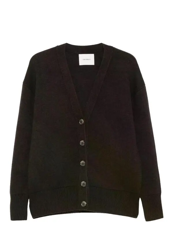 LISA YANG Amery V-neck Button-down Cardigan - Brown