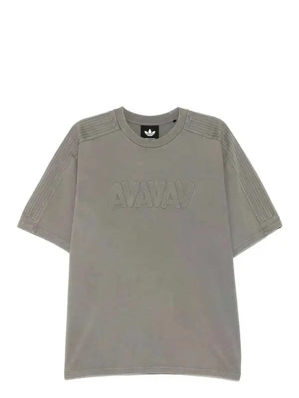 Adidas X Avavav Embossed-logo T-shirt - Grey