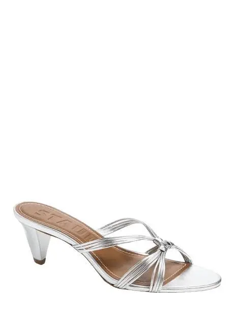 Staud Straud Carrie Strappy Slide Sandal - Silver