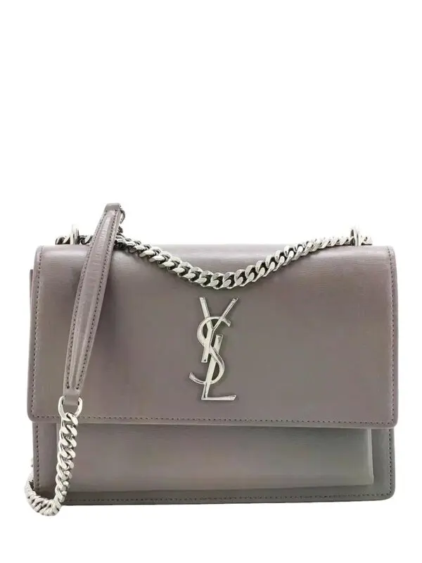 Saint Laurent Sunset Medium Crossbody Bag - Grey