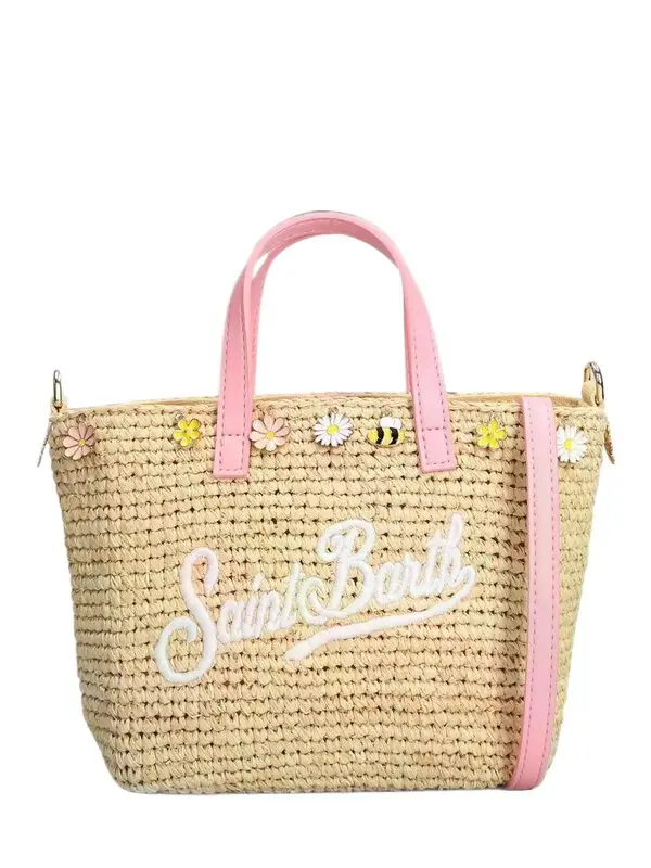 MC2 SAINT BARTH Mini Raffia Tote Bag - Neutrals