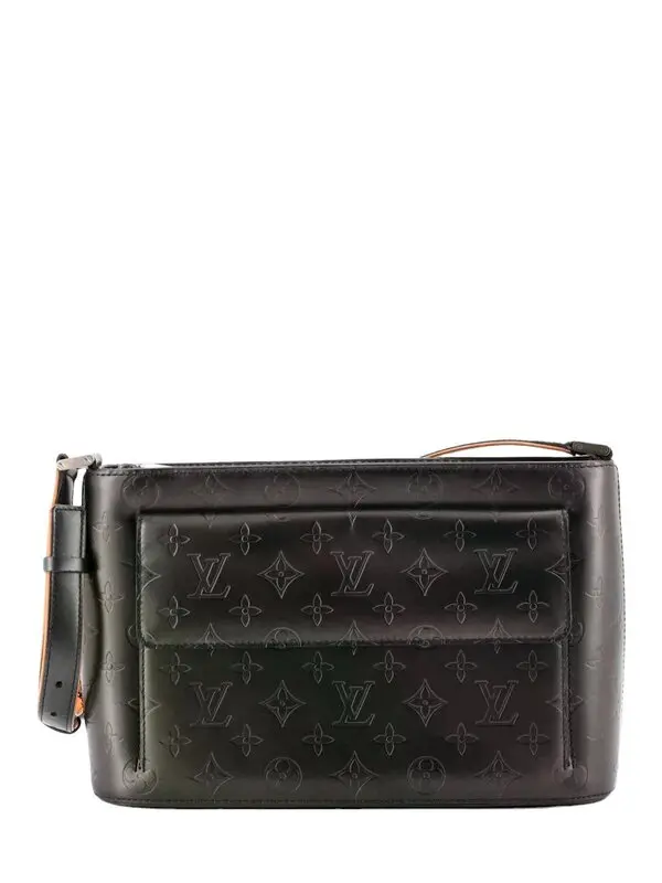 LOUIS VUITTON Monogram Vernis Mat Allston Shoulder Bag - Grey