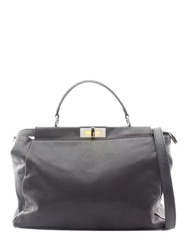 Fendi Large Peekaboo Tote Bag - Black
