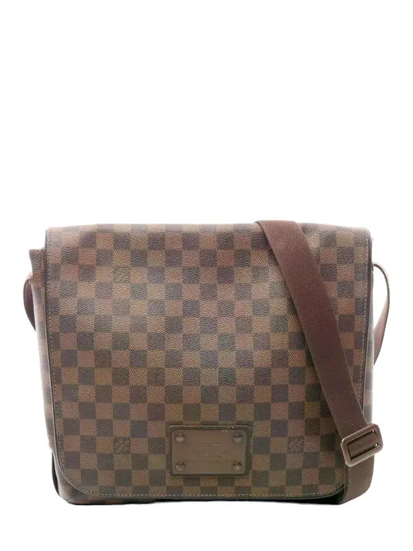 LOUIS VUITTON Brooklyn Mm Damier Ebene Shoulder Bag - Brown